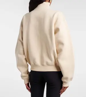 Jacquemus Logo Cotton-jersey Sweatshirt - Beige