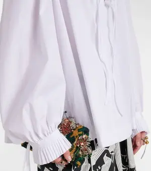 Dries Van Noten Ruffled Cotton Blouse