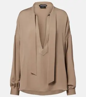 Tom Ford Tie Neck Blouses