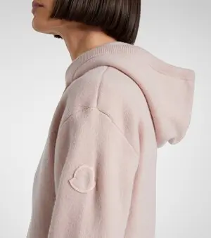 Moncler Wool And Cashmere Cardigan - Pink