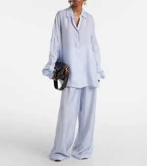 Dries Van Noten Striped Oversized Shirt