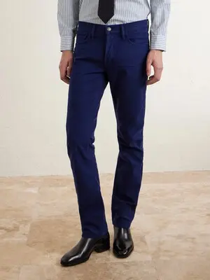 TOM FORD Slim-fit Cotton-blend Moleskin Trousers