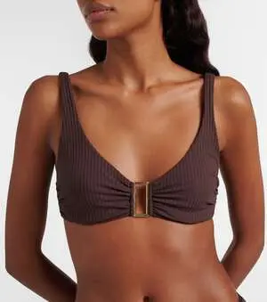 Melissa Odabash Bel Air Bikini Top - Brown