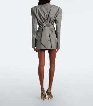 Magda Butrym Wool Miniskirt - Grey