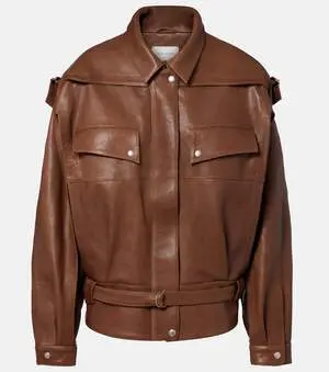 Magda Butrym Oversized Leather Jacket