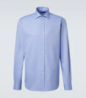 Ralph Lauren Purple Label Cotton Poplin Shirt - Blue