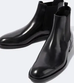 Prada Leather Chelsea Boots