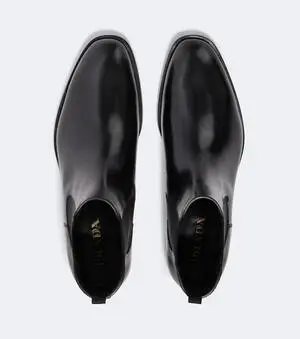 Prada Leather Chelsea Boots
