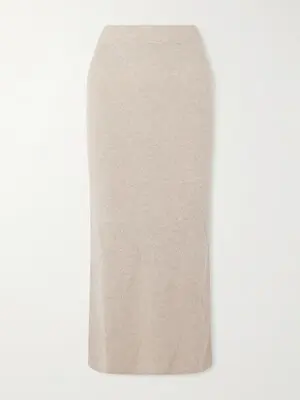 Max Mara Cashmere Midi Skirt - Neutrals
