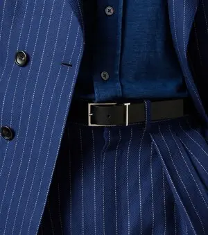 TOM FORD T Loop Leather Belt - Black