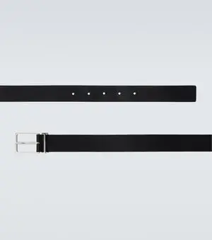 TOM FORD T Loop Leather Belt - Black