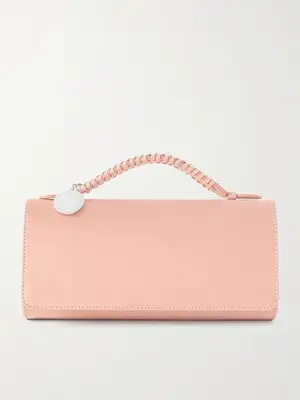Stella McCartney Falabella Recycled Satin Clutch - Orange