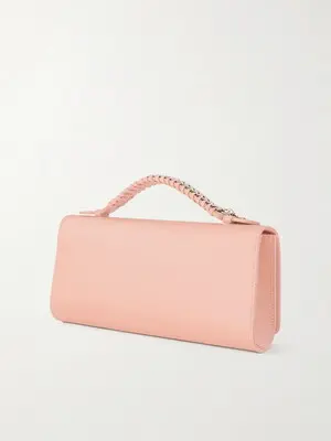 Stella McCartney Falabella Recycled Satin Clutch - Orange
