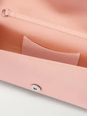 Stella McCartney Falabella Recycled Satin Clutch - Orange
