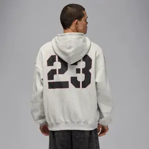 JORDAN Brooklyn Oversized Pullover Hoodie - Grey