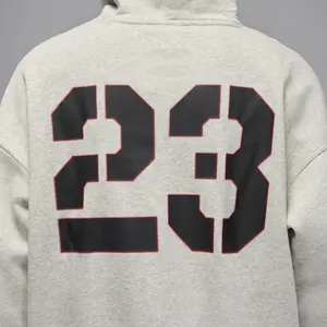 JORDAN Brooklyn Oversized Pullover Hoodie - Grey