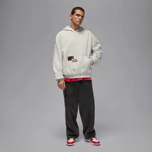 JORDAN Brooklyn Oversized Pullover Hoodie - Grey