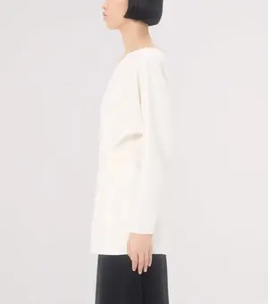 Valentino Garavani Asymmetric Silk Top - Ivory