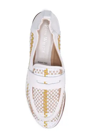 Ron White Nayomi Woven Penny Loafer