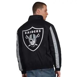 STARTER Las Vegas Raiders Gridiron Half-zip Jacket