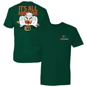 FLOGROWN Miami Hurricanes Rally Mascot T-shirt - Green