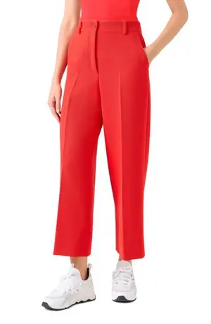 Akris Wool Gabardine Ankle Pants