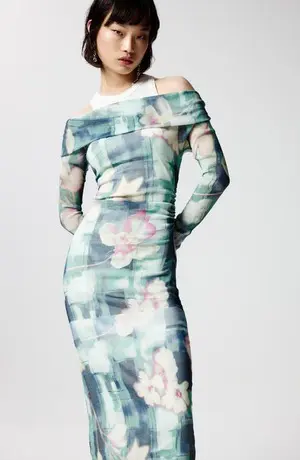 Desigual Floral Maxi Dress And Tank Dress Set