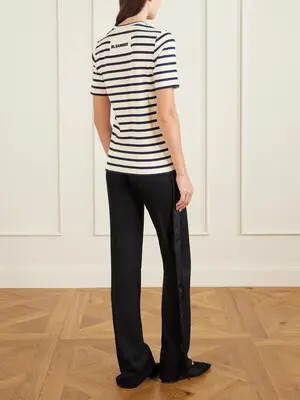 JIL SANDER Striped Cotton T-shirt