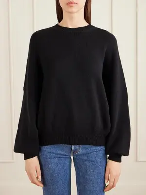 Khaite Margaux Cashmere Sweater - Black