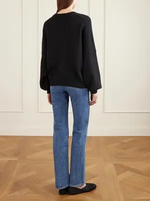 Khaite Margaux Cashmere Sweater - Black