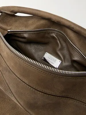 Loewe Puzzle Small Textured-nubuck Shoulder Bag