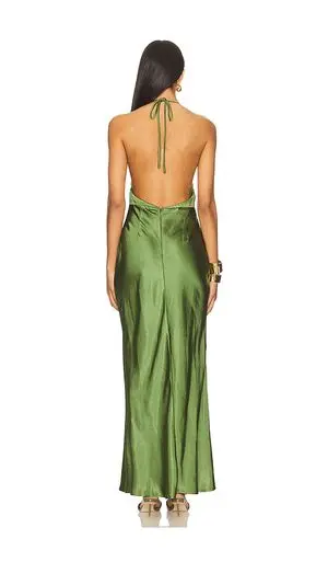 RUNAWAY THE LABEL Low Plunge Maxi Dress
