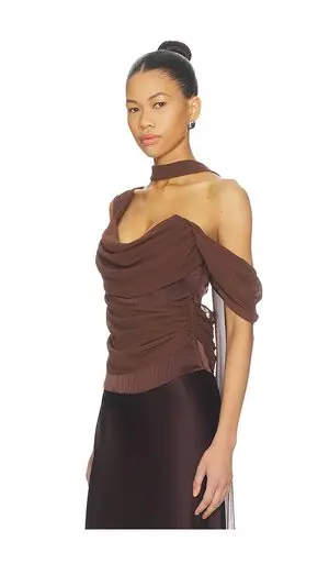 Lpa Adara Corset Top - Brown