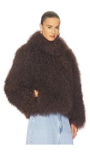 LAMARQUE Bianca Fur Jacket - Brown