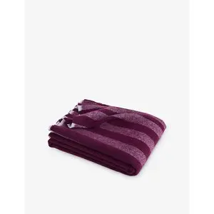 HAY Duo Wool Throw - Plum