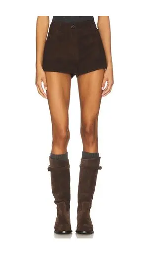 ZUT X Revolve Waistband Shorts - Chocolate