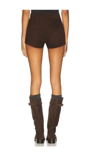 ZUT X Revolve Waistband Shorts - Chocolate