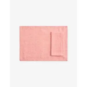 HAY Tavolo Cotton And Linen Napkins Set Of Four - Soft Coral