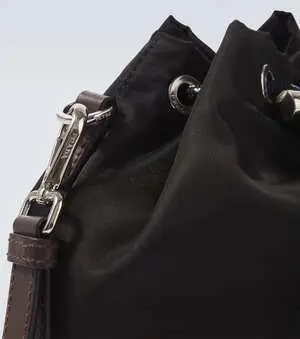 Prada Speedrock Re-nylon Leather-trimmed Pouch