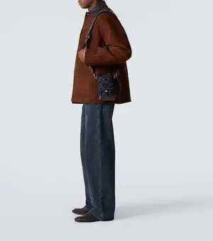 Prada Speedrock Re-nylon Phone Pouch - Brown