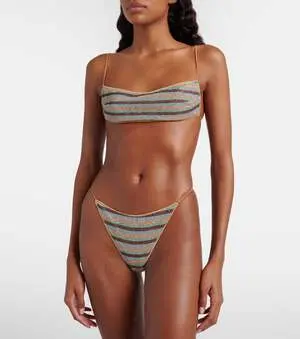 Oseree Lumiere Striped Bikini