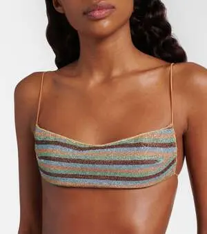 Oseree Lumiere Striped Bikini