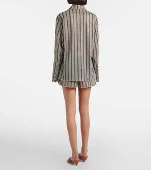 Oseree Lumiere Striped Shorts - Multicoloured