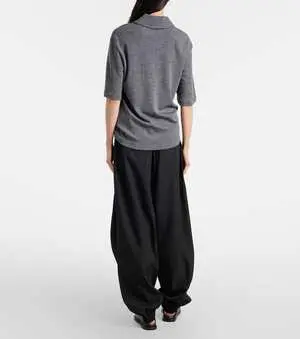 RÓHE Barrel-leg Trousers - Black