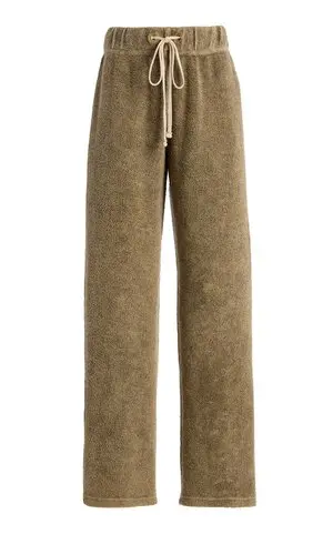 LES TIEN Eazy Cotton Fleece Pants - Green