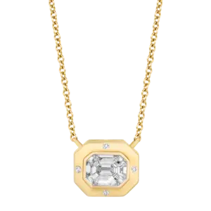OUF! Heavy Bezel Diamond Necklace - One-color