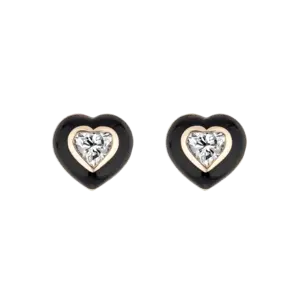 OUF! Lovers Heart Stud Earrings - One-color