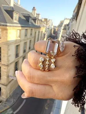 OUF! Smoky Citrine Ring Pop Ring