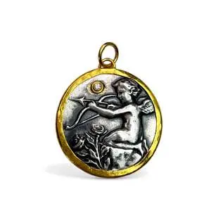 OUF! Eros Cupid Medallion Charm - One-color
