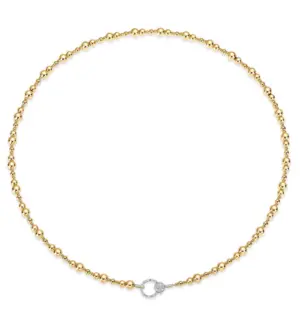 OUF! Bubbles Gold Balls Necklace - Yellow